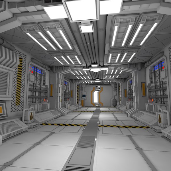 sci-fi door 3d model
