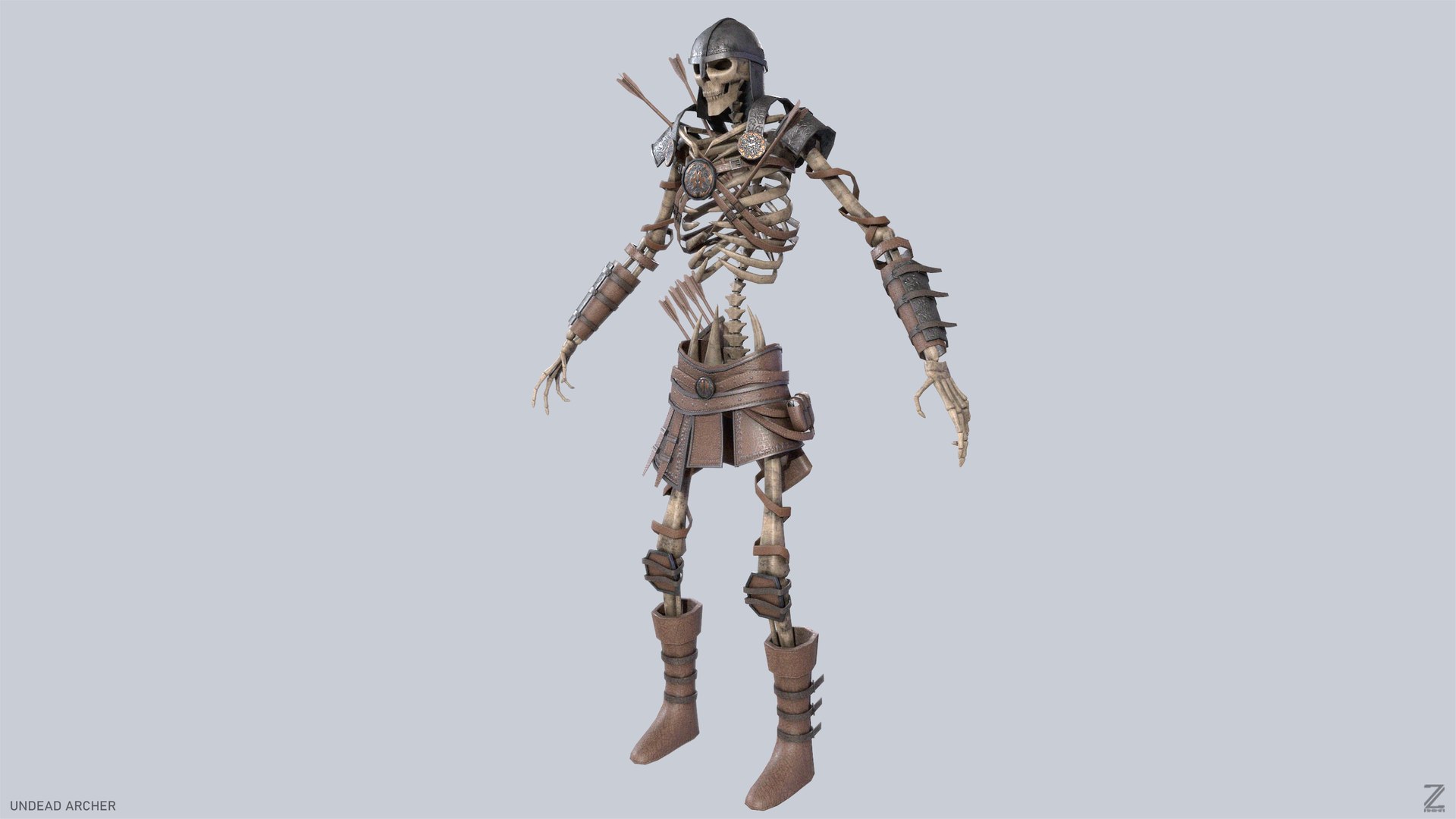 Undead Archer 3D Model - TurboSquid 2380966