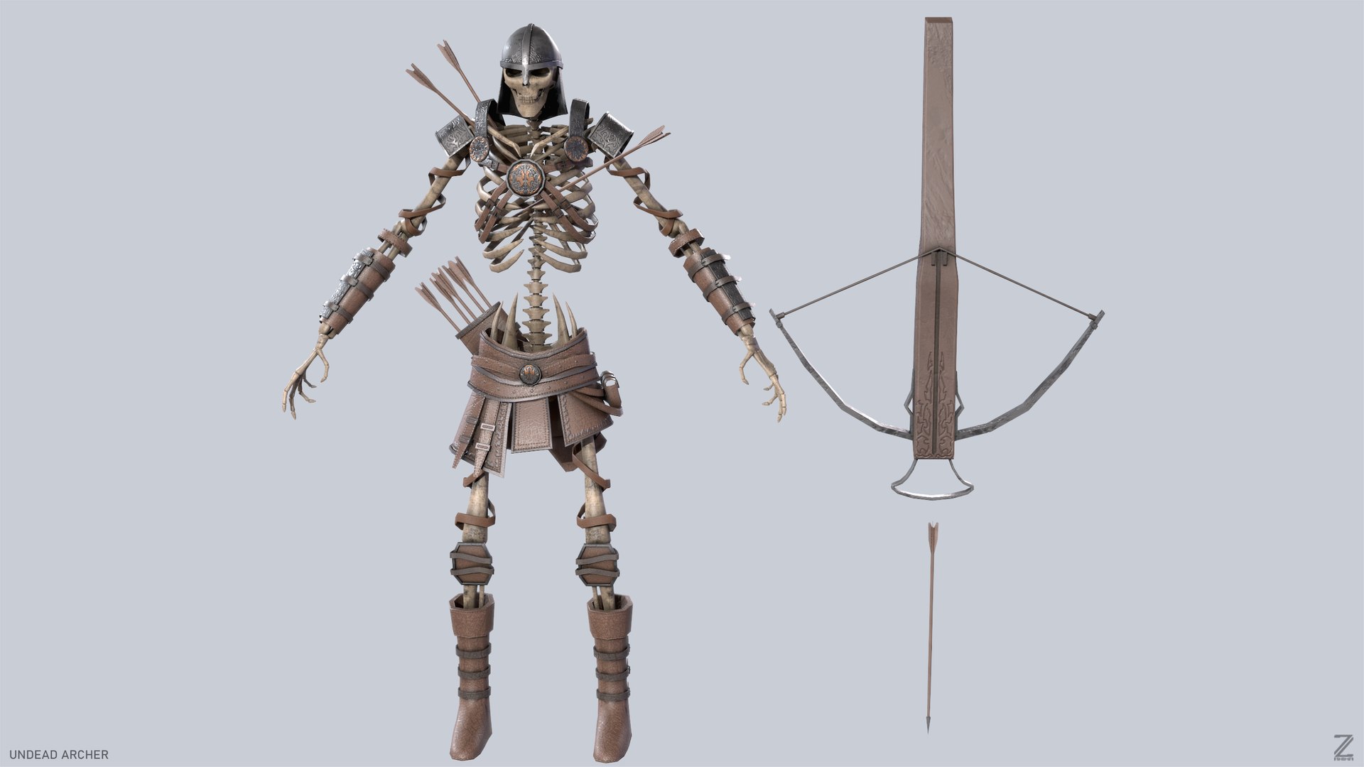 Undead Archer 3D Model - TurboSquid 2380966