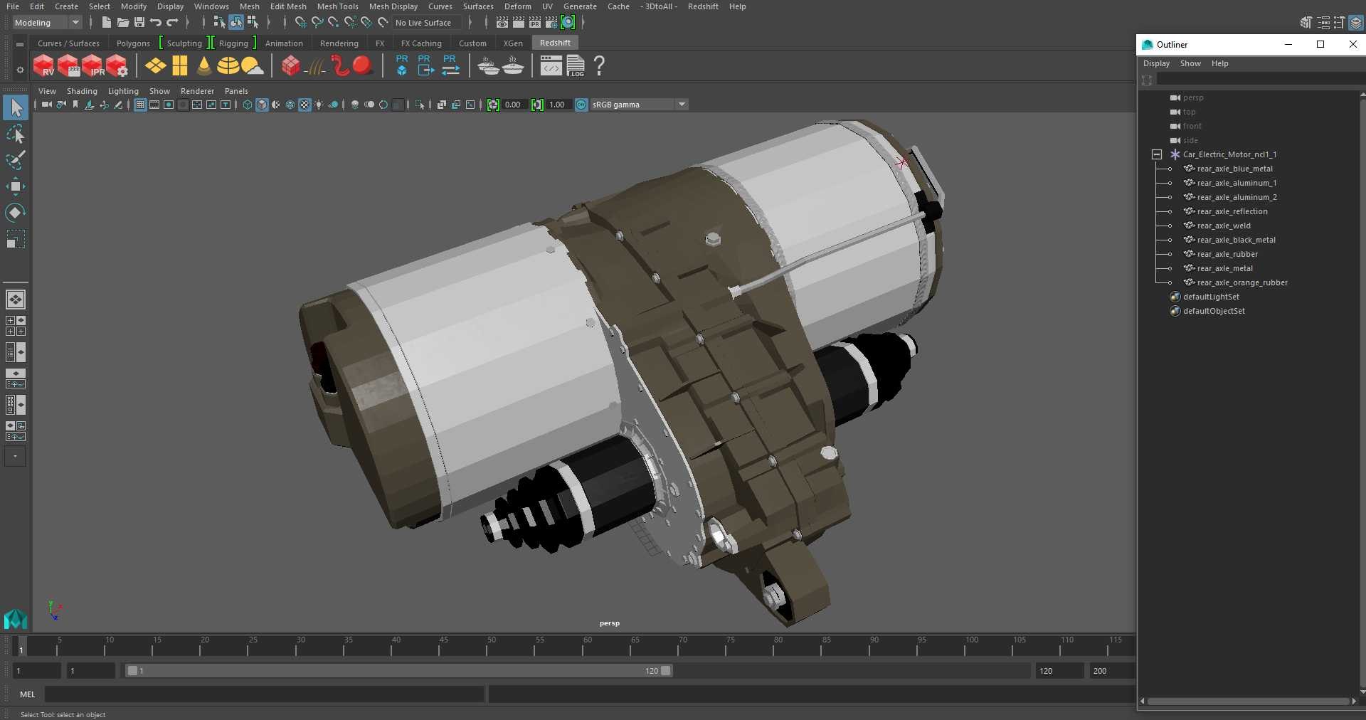 3D Model Car Electric Motor - TurboSquid 2245872