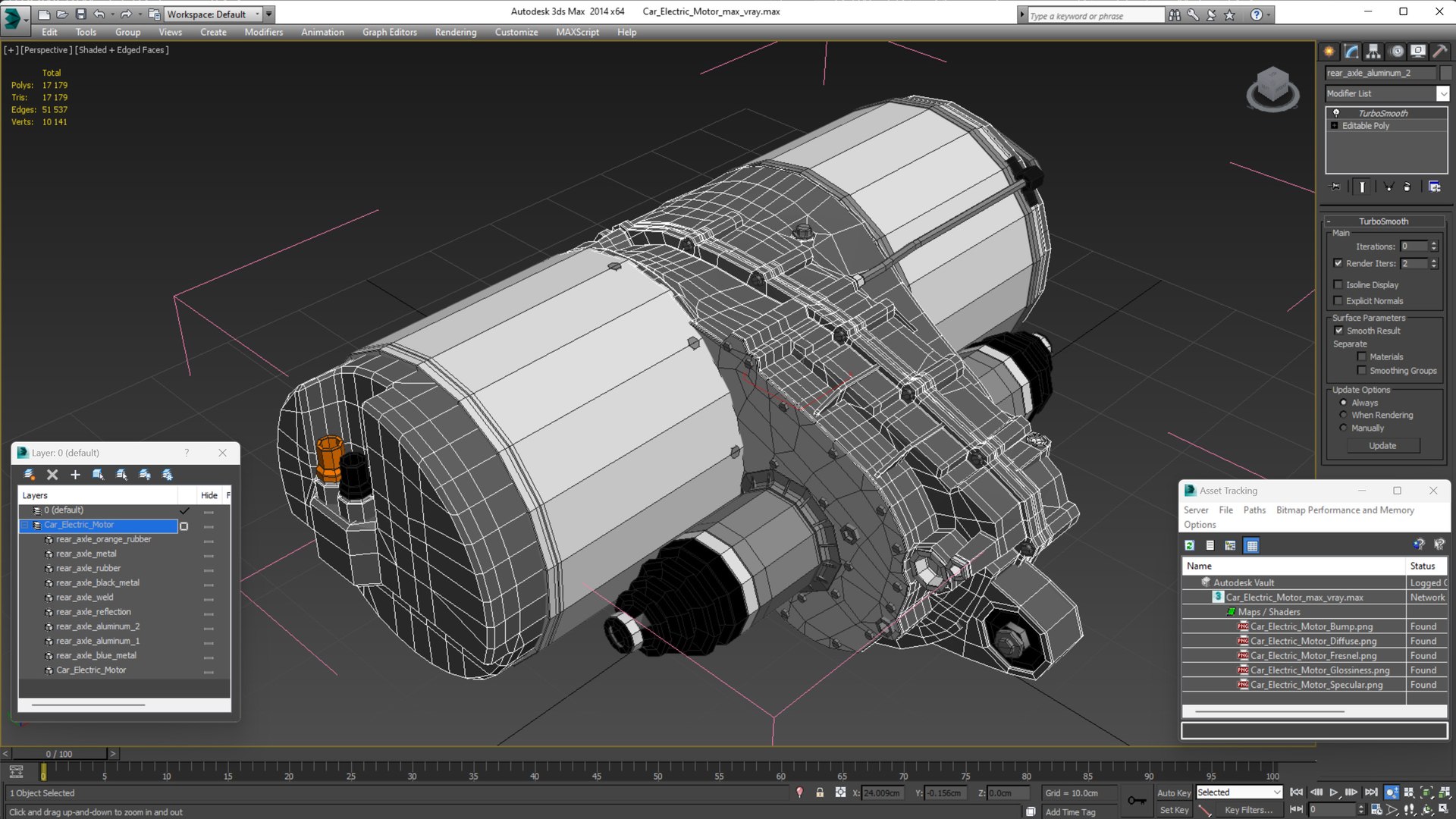 3D Model Car Electric Motor - TurboSquid 2245872
