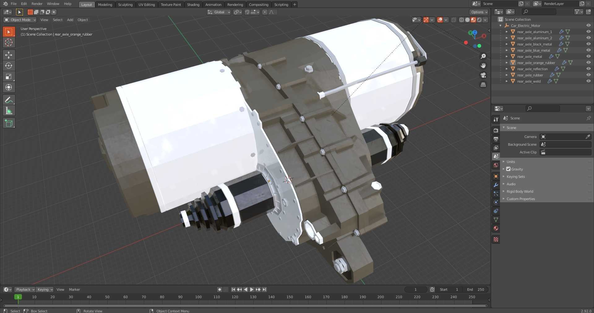 3D Model Car Electric Motor - TurboSquid 2245872