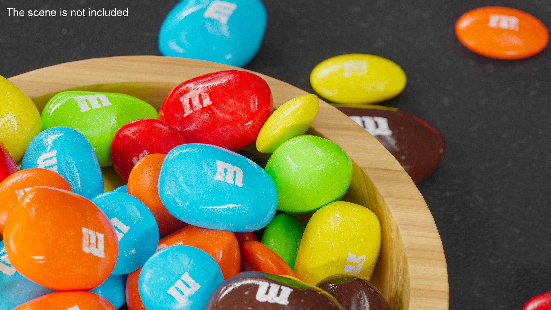 Various M And Ms Candies In Bowl 3D Model - TurboSquid 2337722