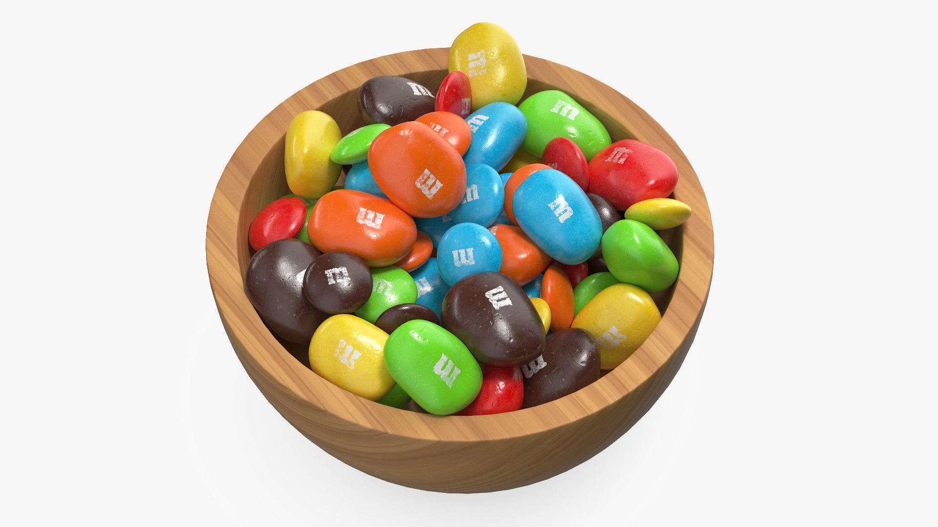 Various M And Ms Candies In Bowl 3D Model - TurboSquid 2337722