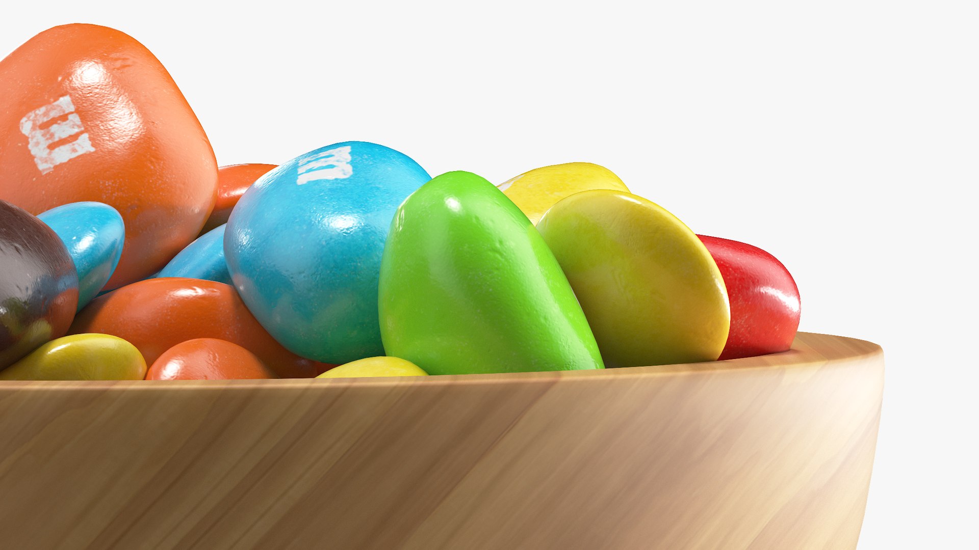 Various M And Ms Candies In Bowl 3D Model - TurboSquid 2337722