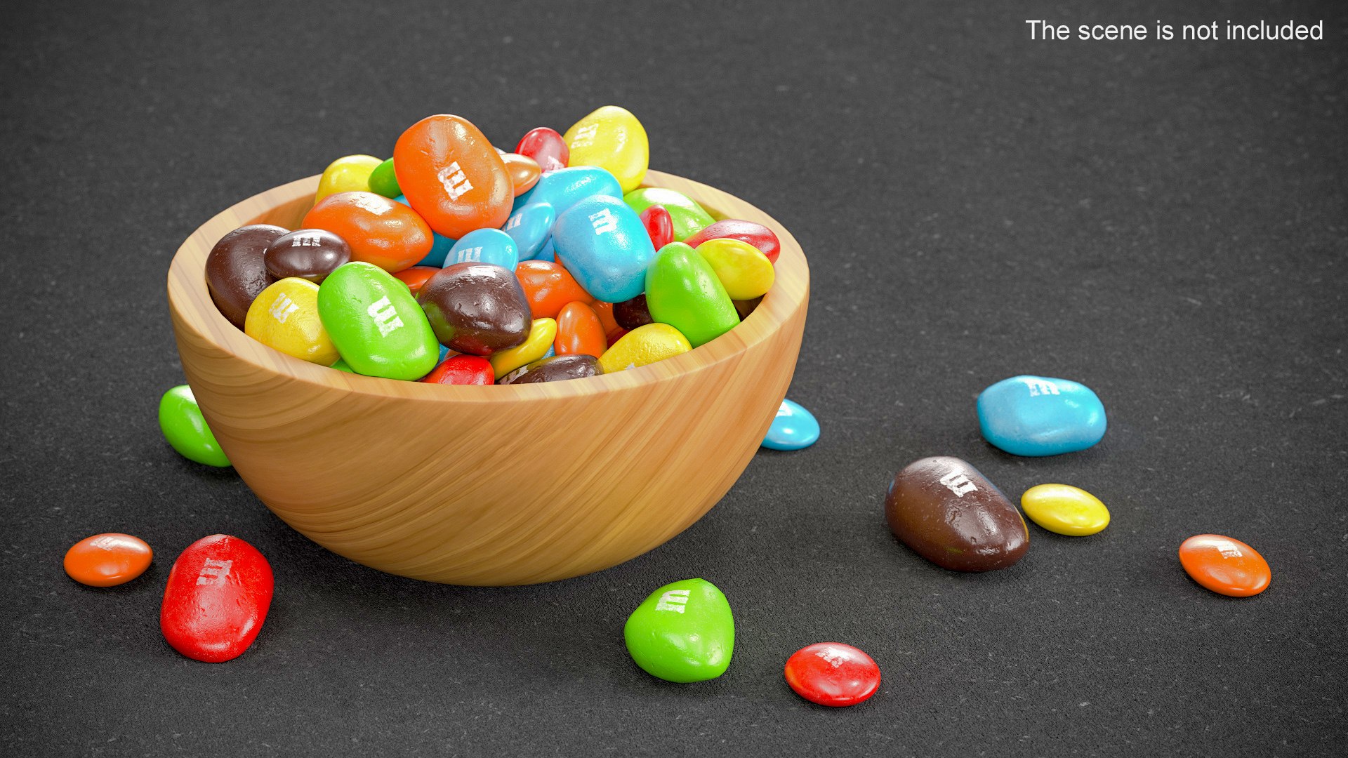 Various M And Ms Candies In Bowl 3D Model - TurboSquid 2337722