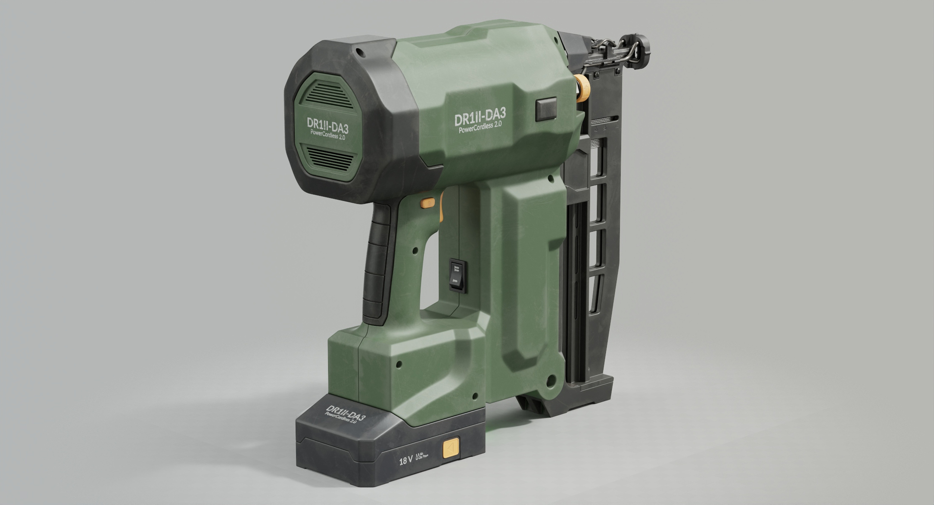 3D Cordless Nail Gun model - TurboSquid 1787963