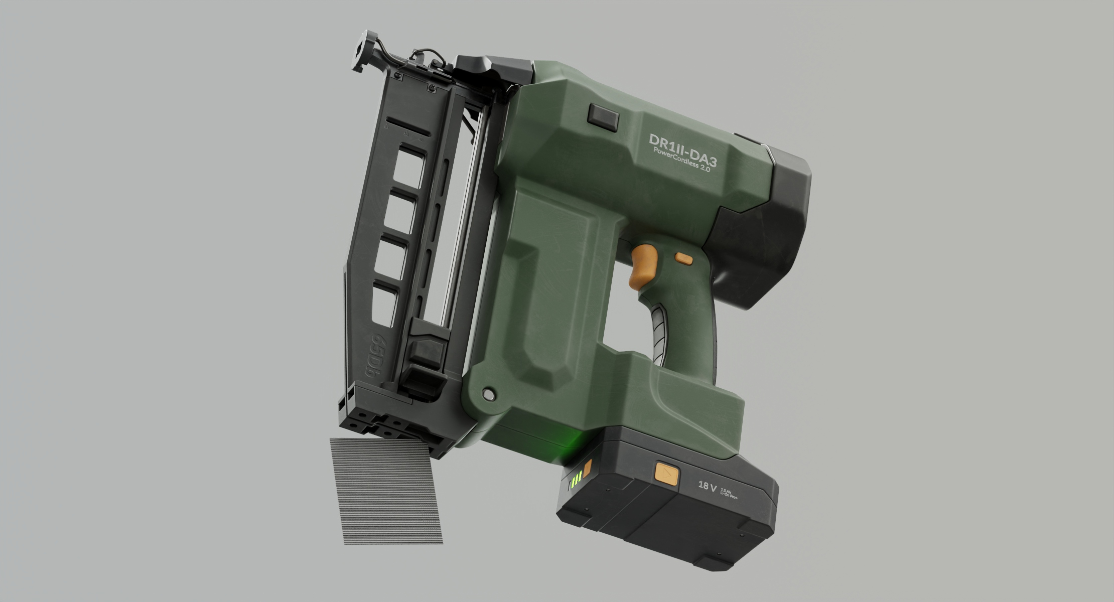 3D Cordless Nail Gun model - TurboSquid 1787963