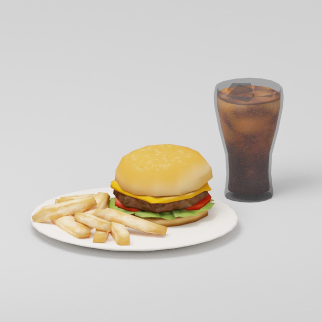 3D burger model - TurboSquid 1427888