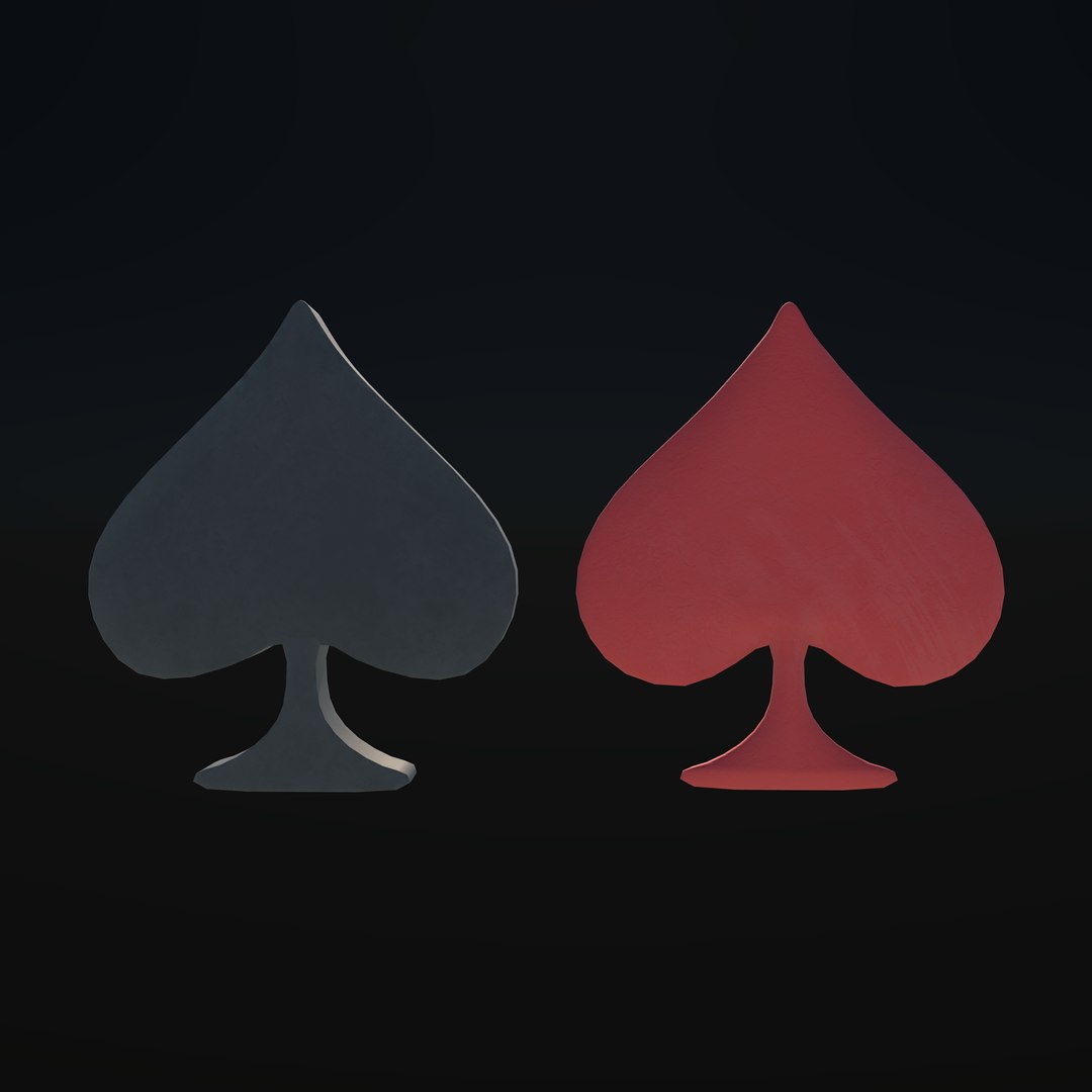 Playing Card Spade 3D Model 3D - TurboSquid 2352785