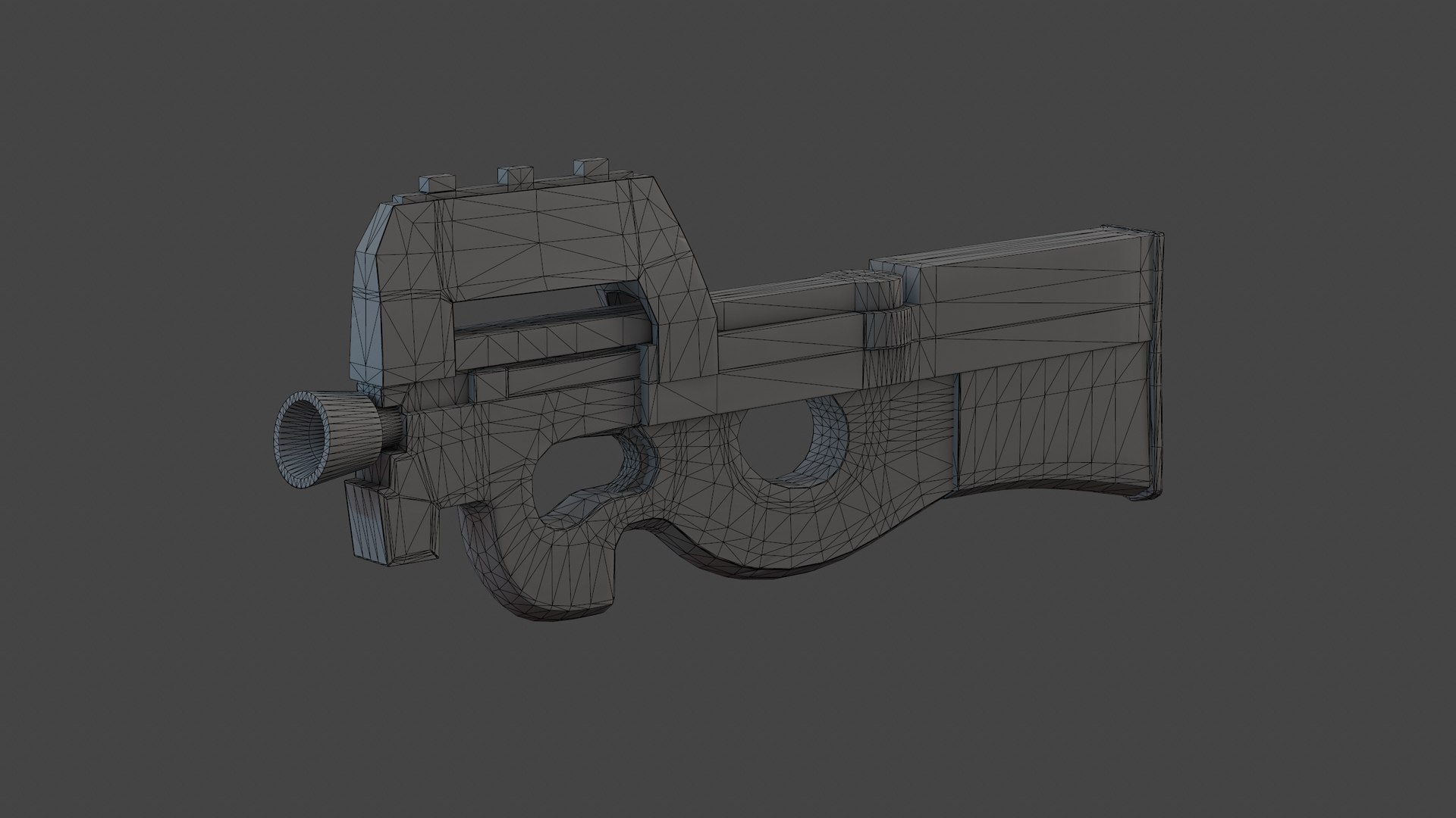 Stylized P90 3D Model - TurboSquid 1297860