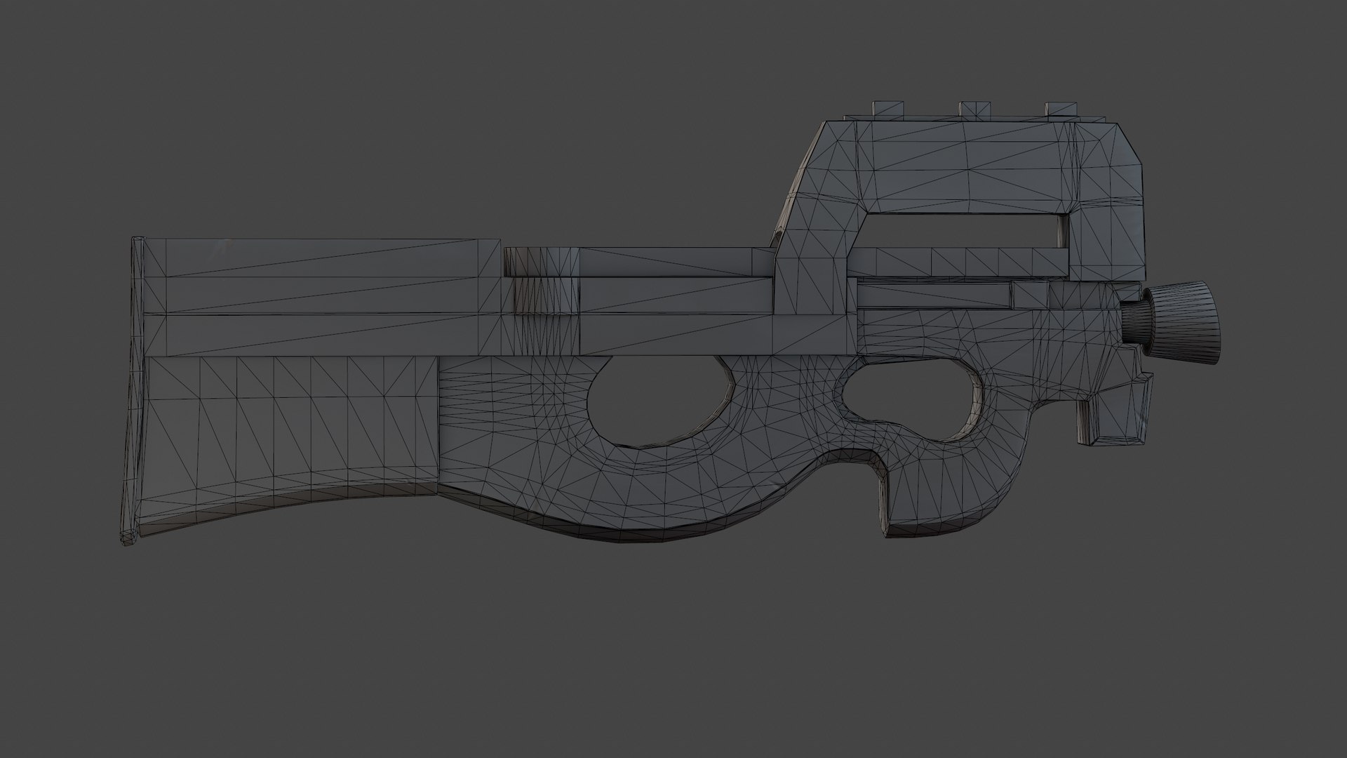 Stylized P90 3D Model - TurboSquid 1297860