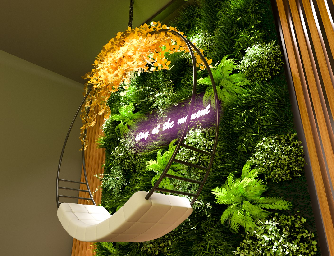 Swing And Plant Wall 3D Model - TurboSquid 1972890