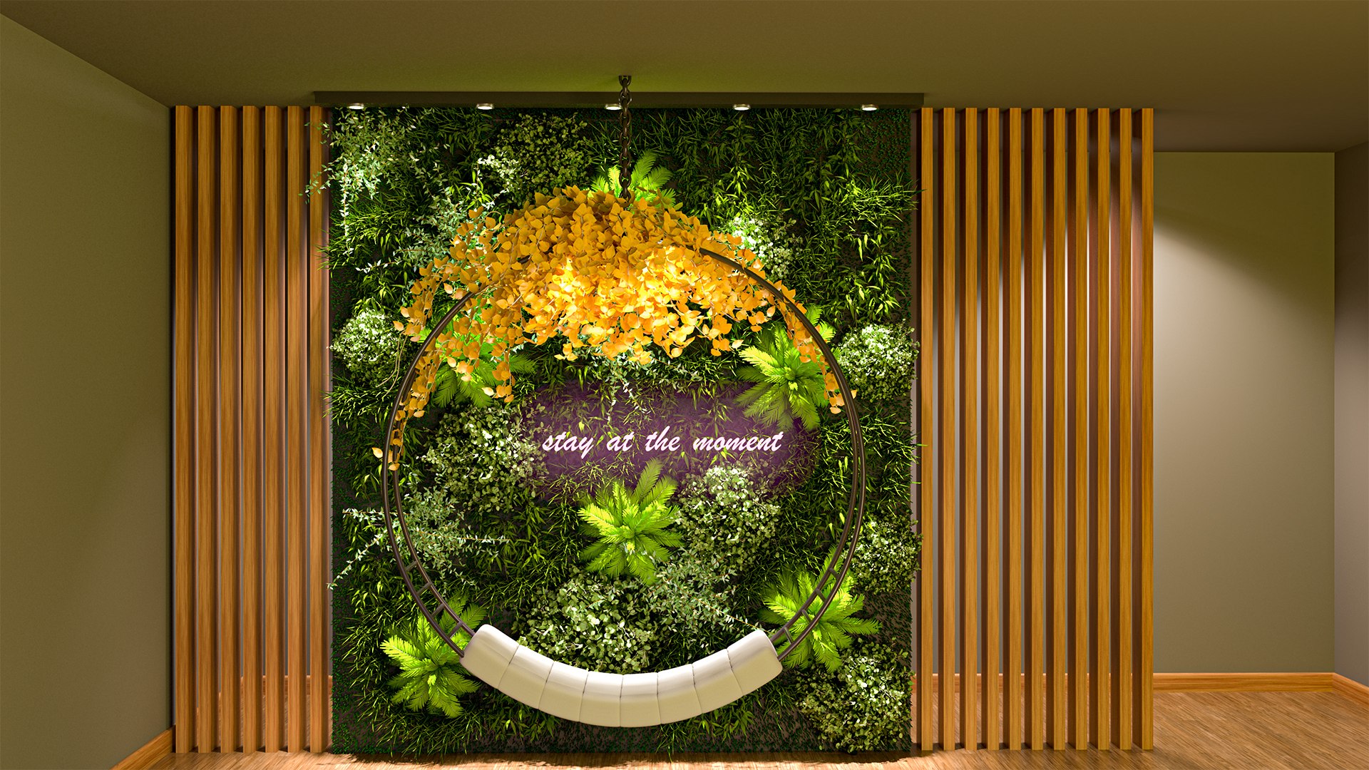 Swing And Plant Wall 3D Model - TurboSquid 1972890