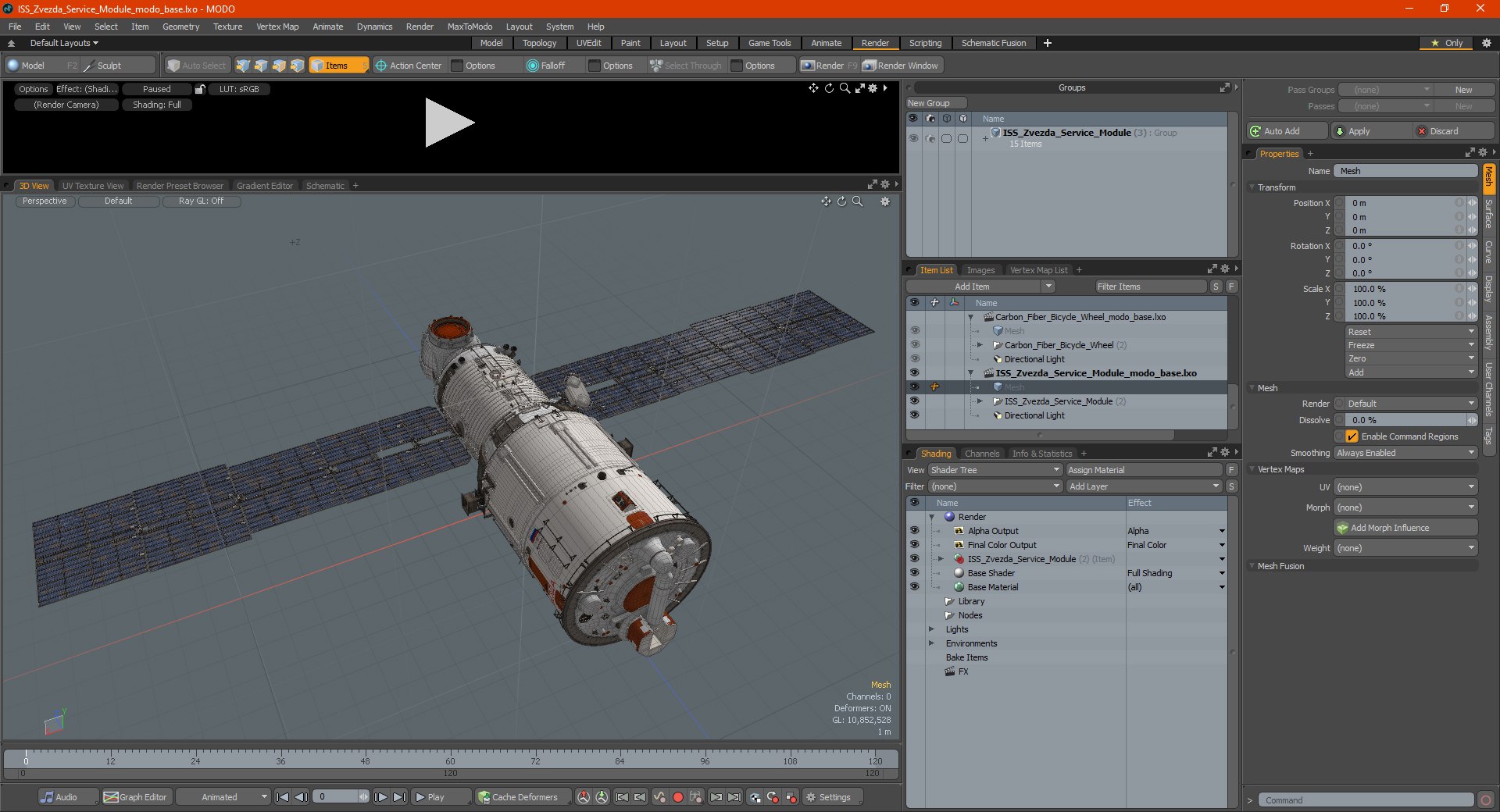 Iss Zvezda Service Module 3D - TurboSquid 1642203