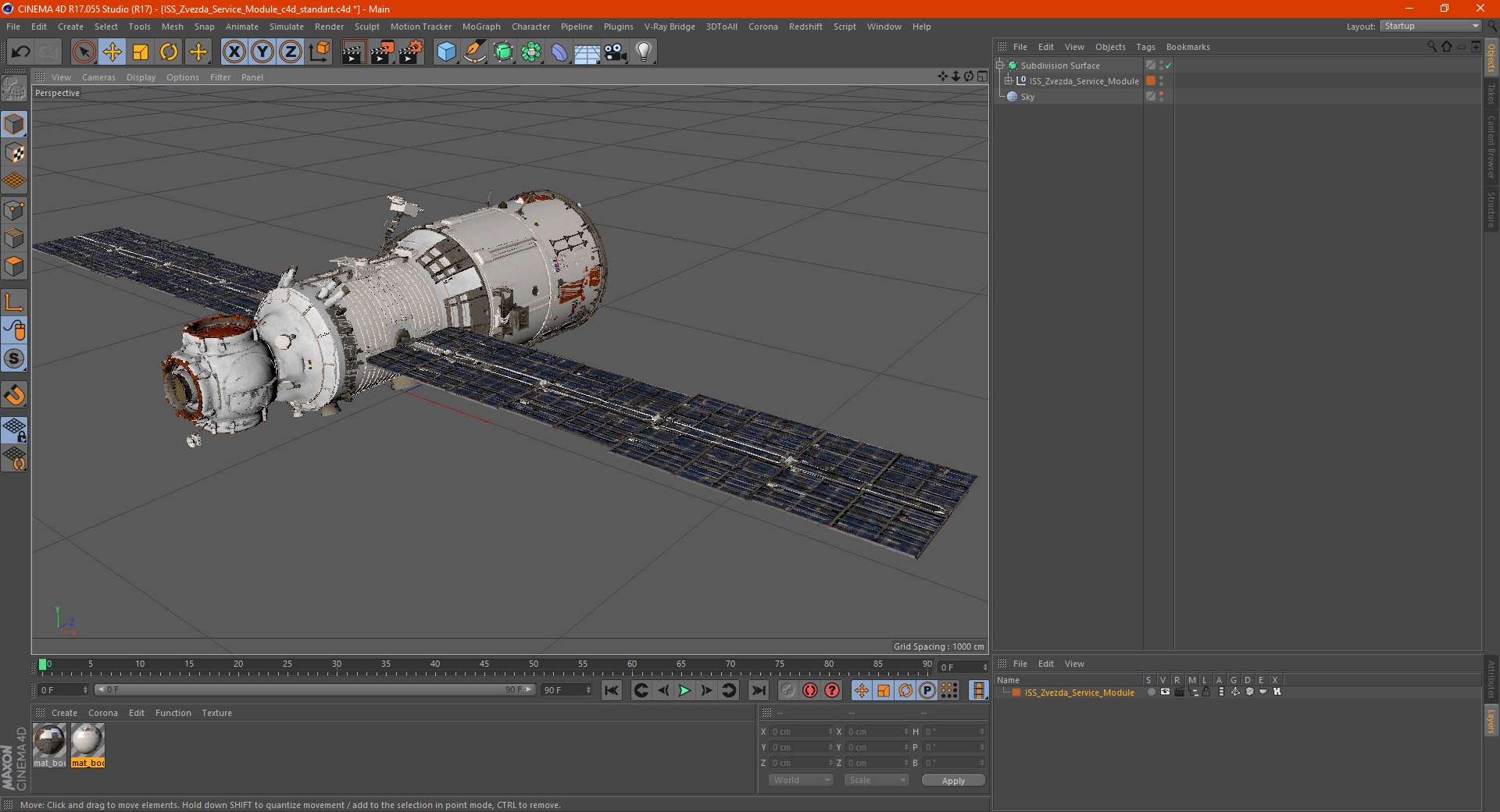 Iss Zvezda Service Module 3D - TurboSquid 1642203