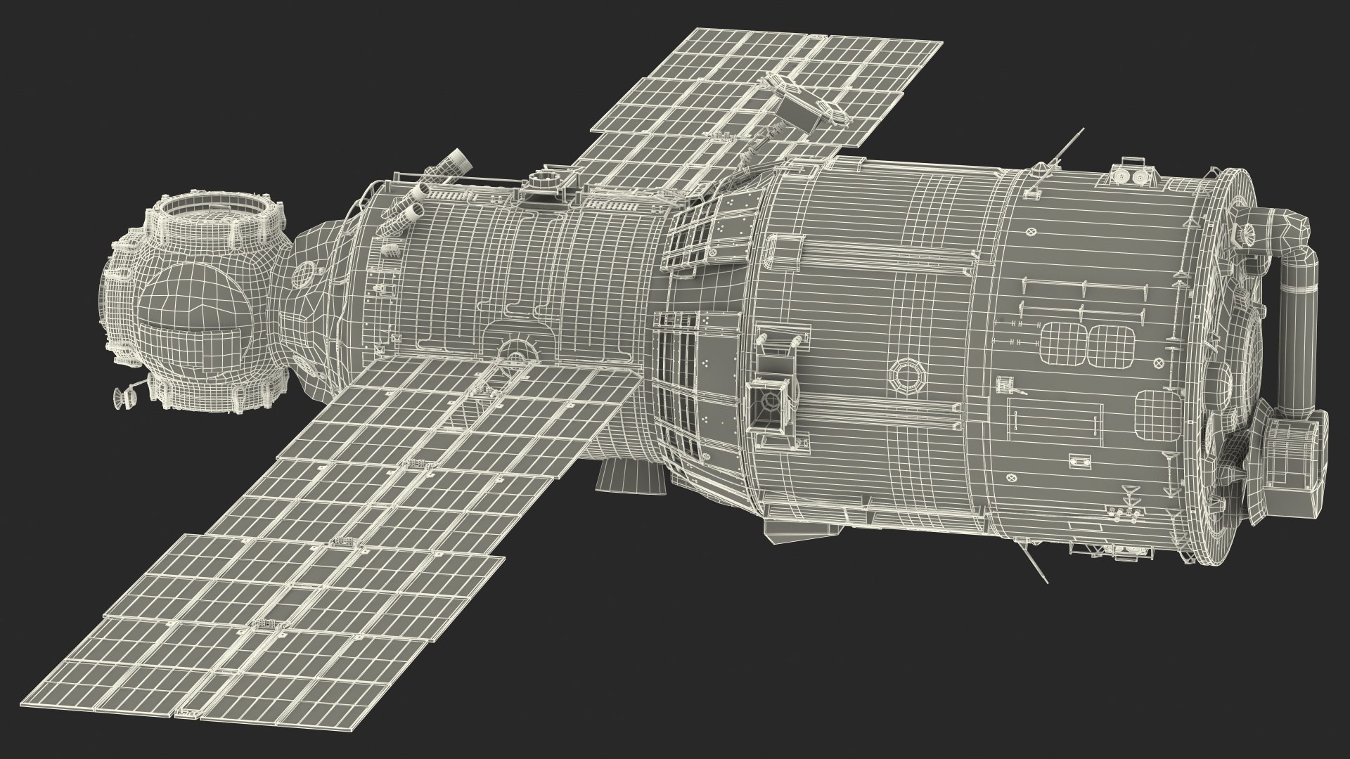 Iss Zvezda Service Module 3D - TurboSquid 1642203