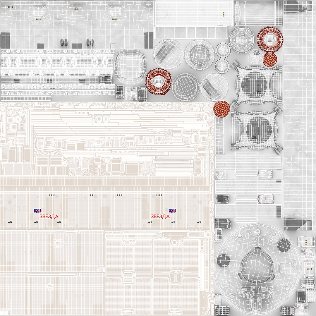 Iss zvezda service module 3D - TurboSquid 1642203