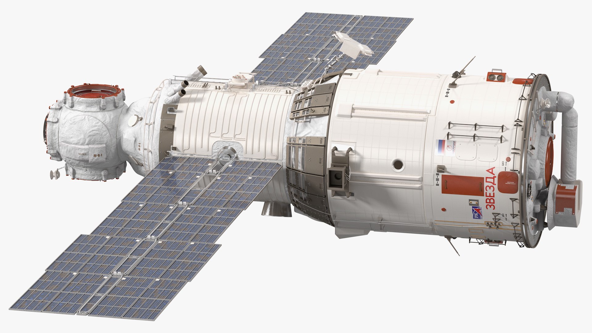 Iss zvezda service module 3D - TurboSquid 1642203