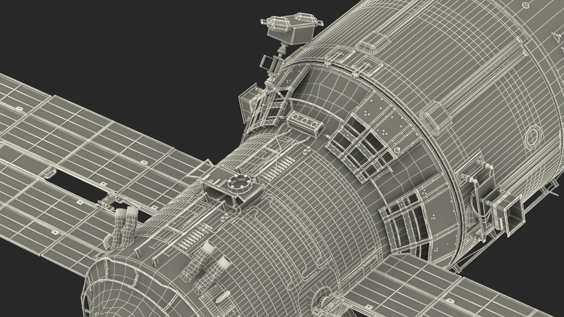 Iss Zvezda Service Module 3D - TurboSquid 1642203