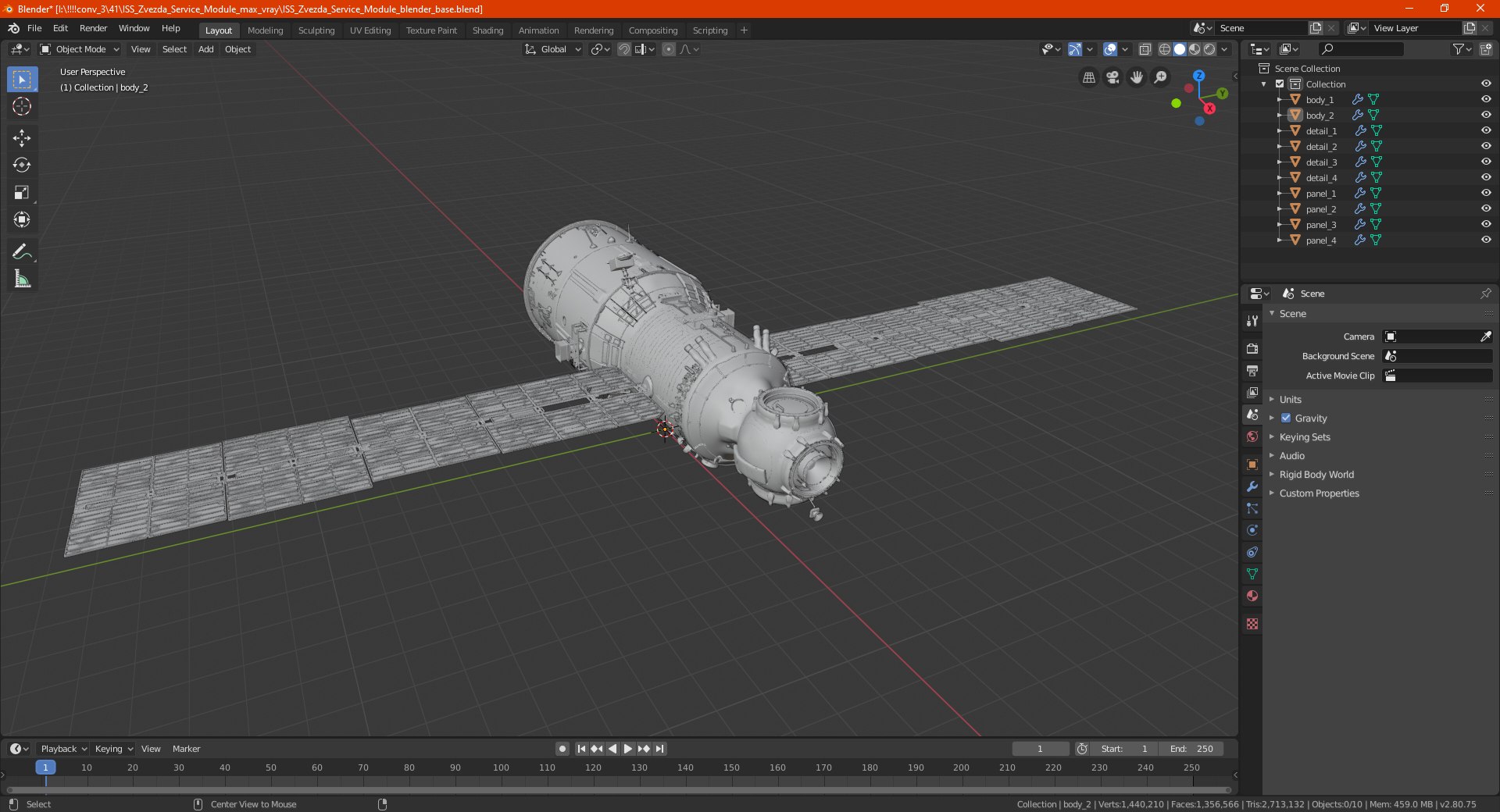 Iss Zvezda Service Module 3D - TurboSquid 1642203