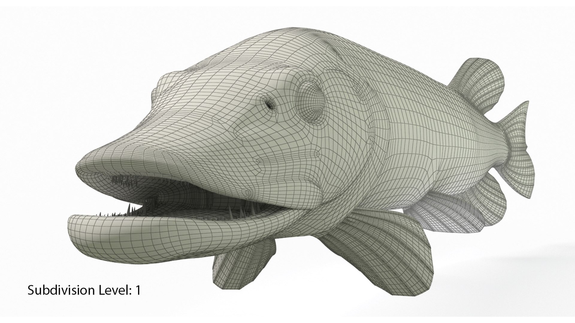 3D Pike Animated - TurboSquid 2359591