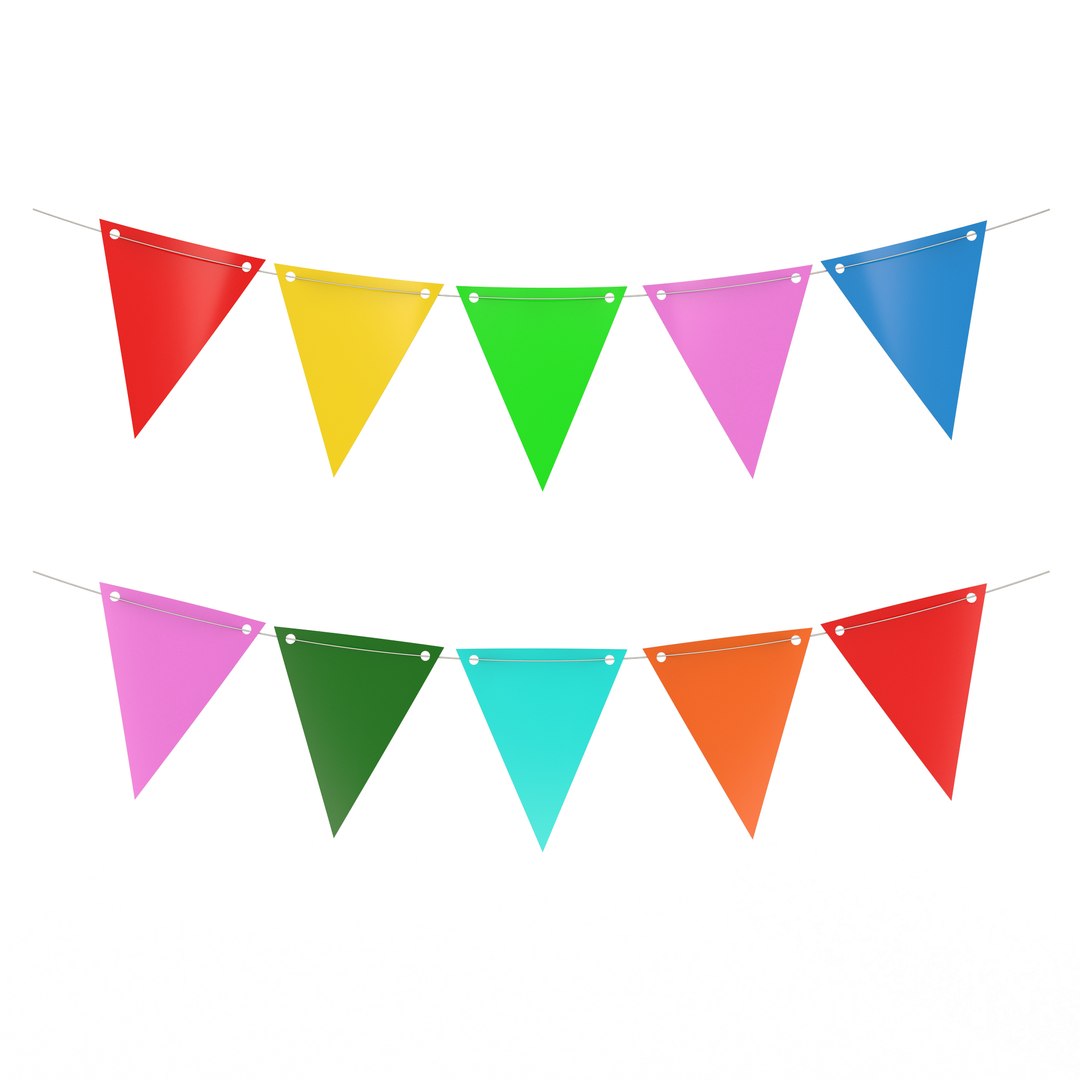 Fagnon Garland Banner 3D - TurboSquid 1766846