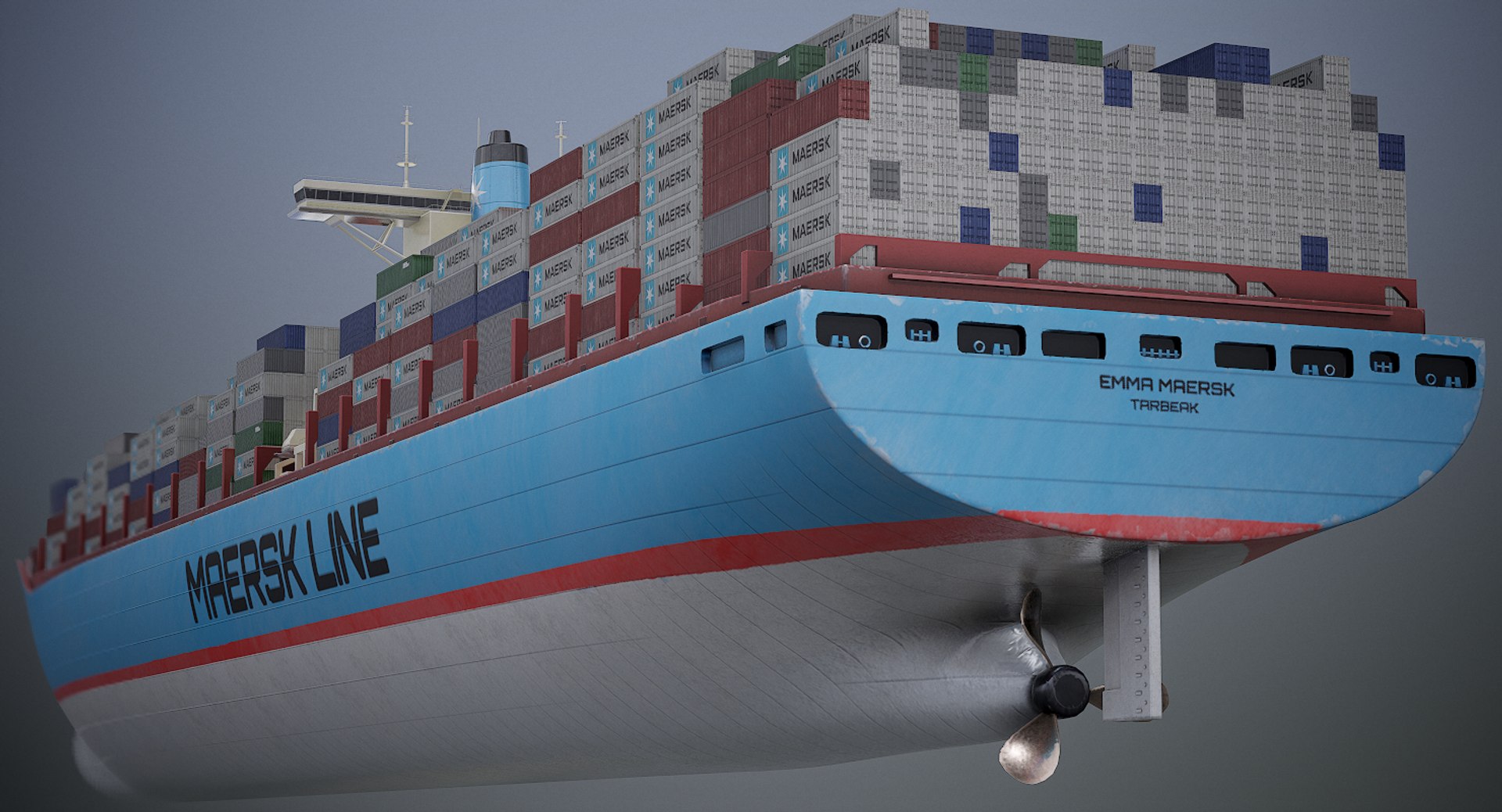 Container Ship Maersk 3D Model - TurboSquid 1348506