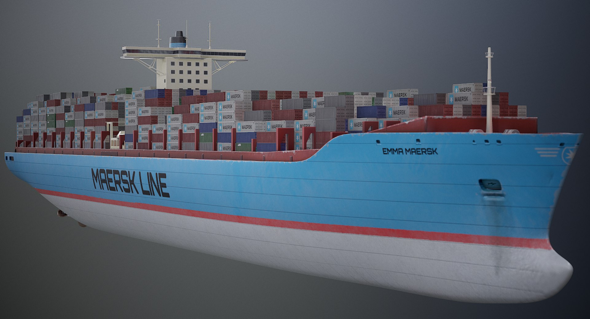 Container Ship Maersk 3D Model - TurboSquid 1348506