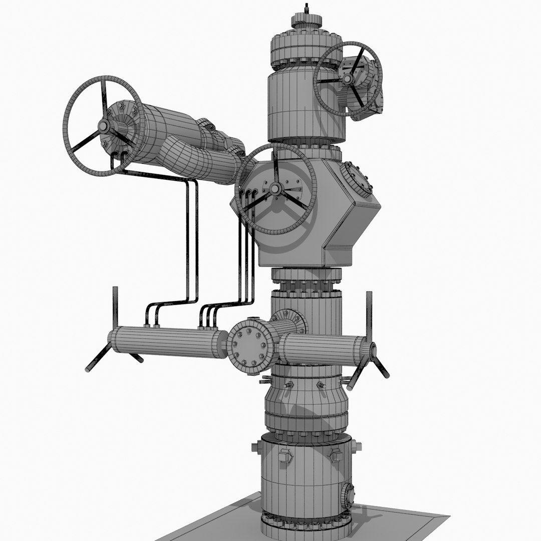 Oil wellhead 3D - TurboSquid 1348476