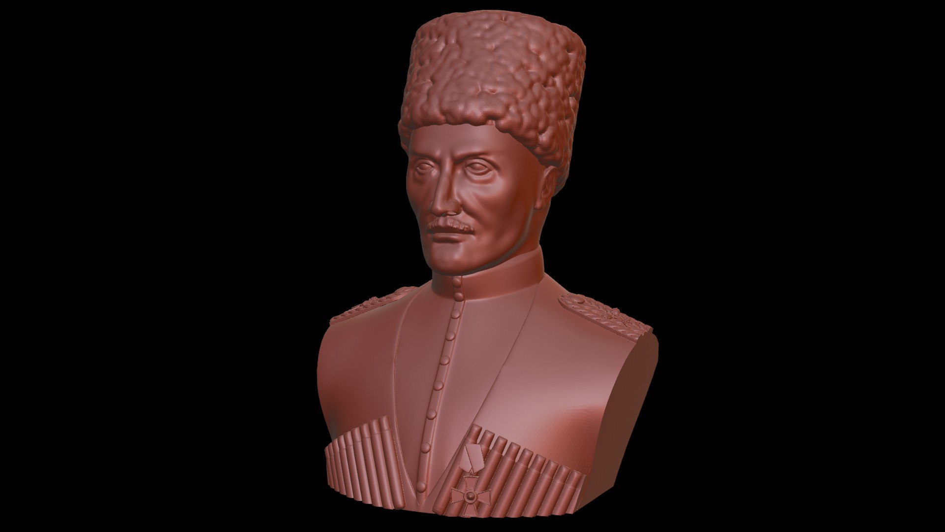 Hetman Pavlo Skoropadskyi Bust 3D model - TurboSquid 2069966