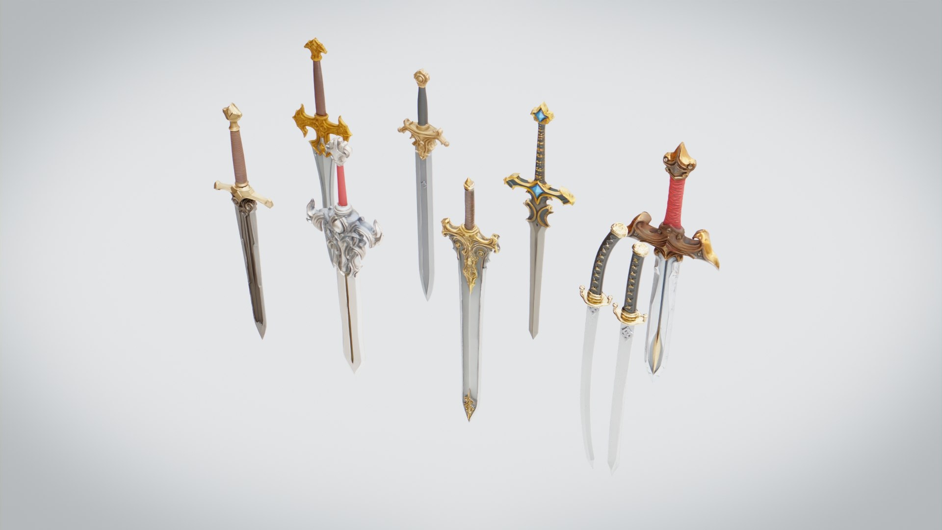 Swords Pack Collection 3D - TurboSquid 2425612