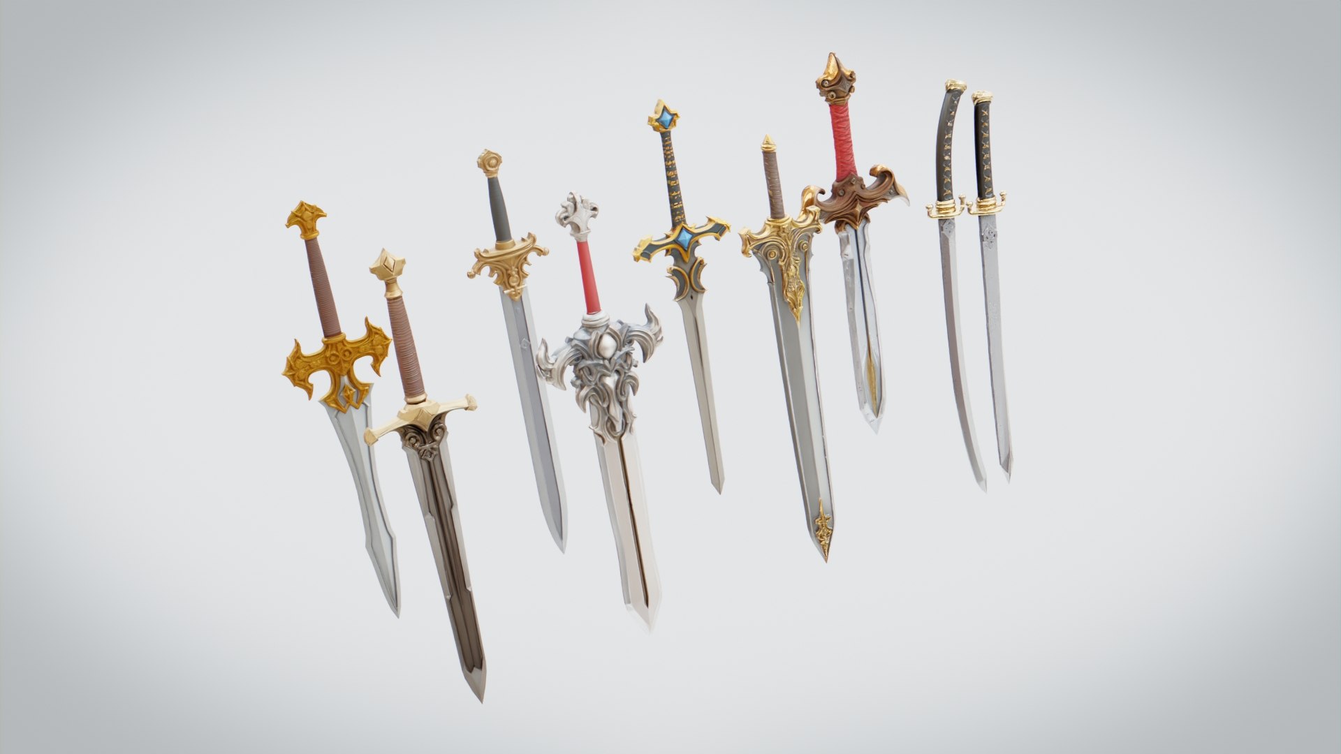 Swords Pack Collection 3D - TurboSquid 2425612