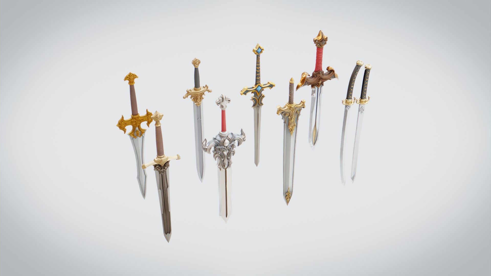 Swords Pack Collection 3D - TurboSquid 2425612