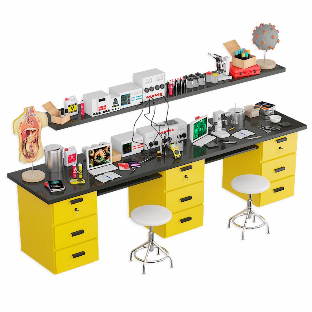 3D Medical Laboratory Equipment Model - TurboSquid 1533880