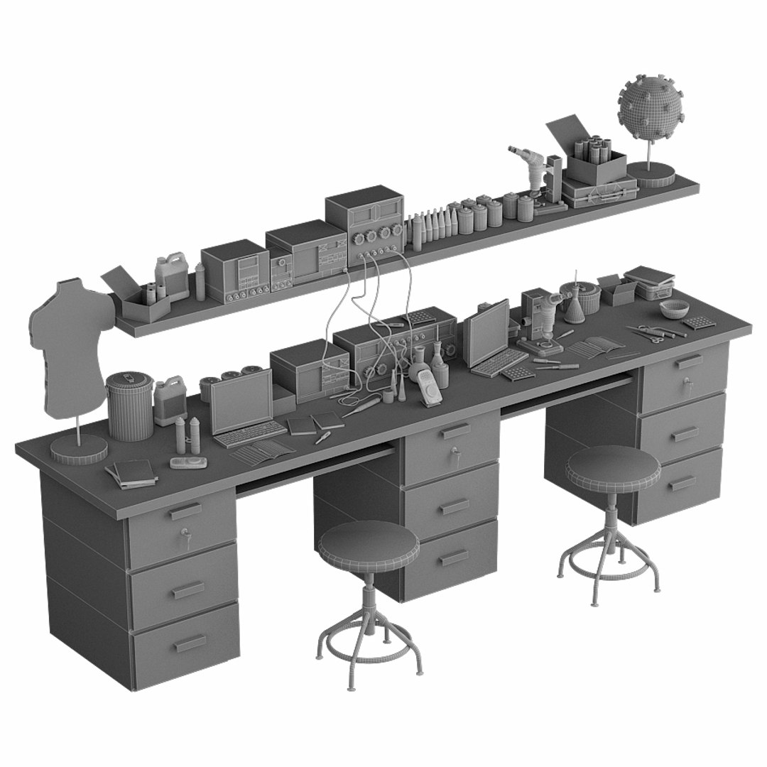 3D Medical Laboratory Equipment Model - TurboSquid 1533880
