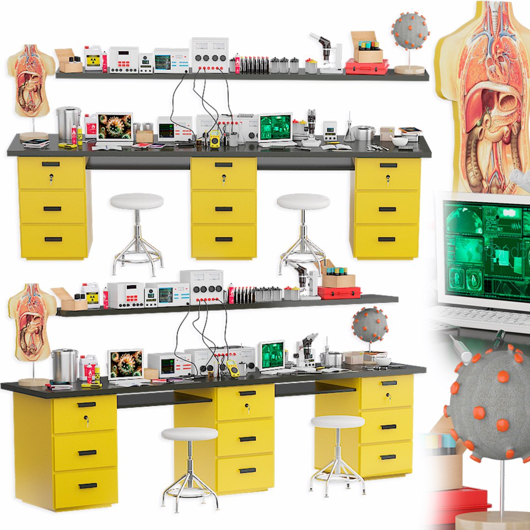 3D Medical Laboratory Equipment Model - TurboSquid 1533880