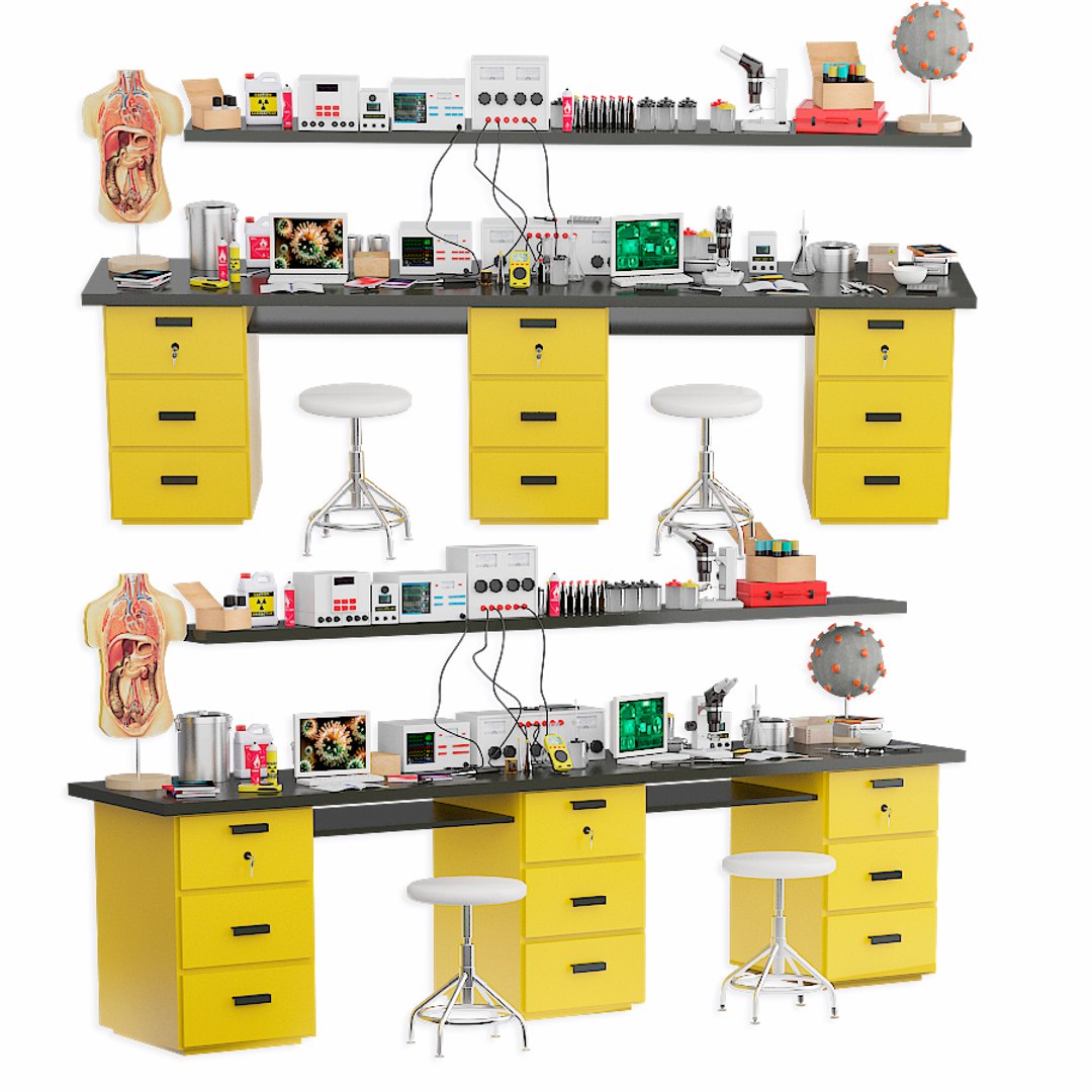 3D Medical Laboratory Equipment Model - TurboSquid 1533880