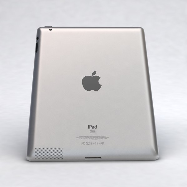apple ipad 3 4 3d model