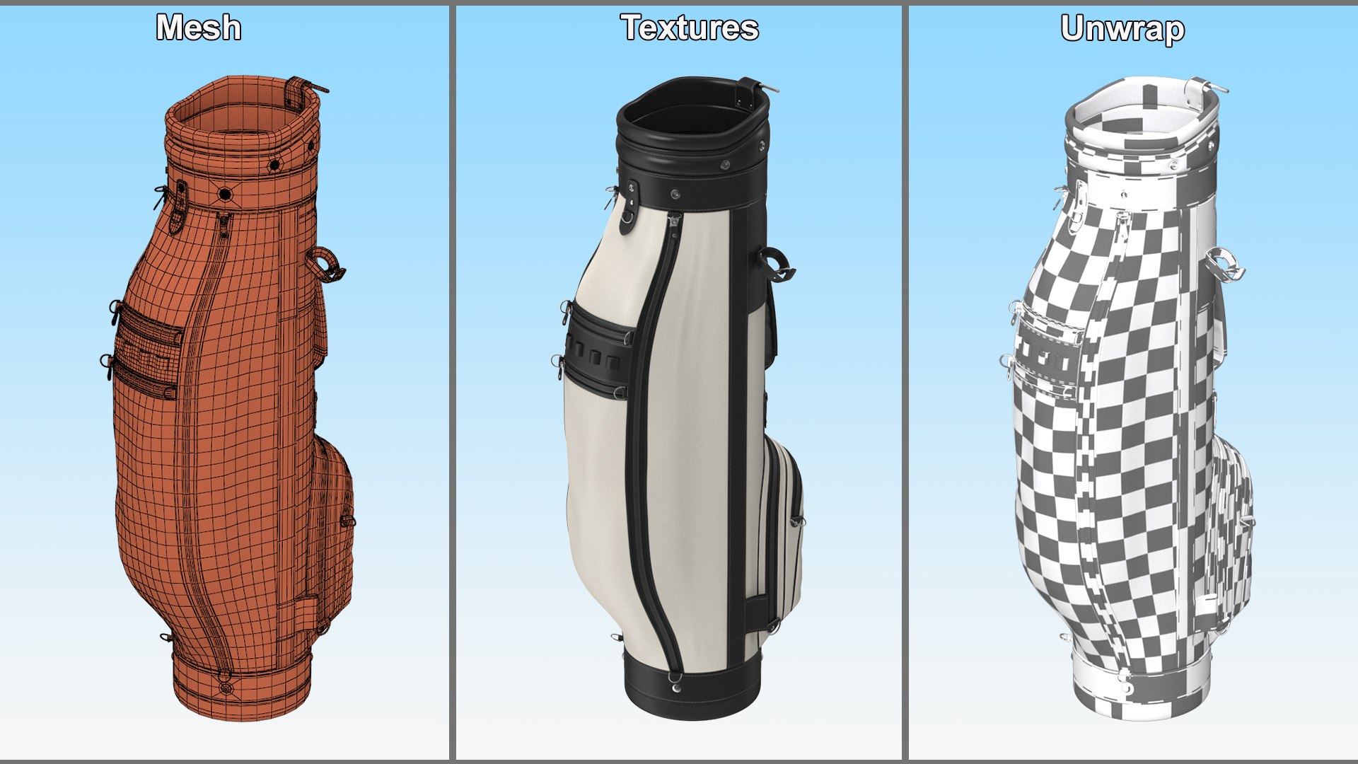 3D Golf Bag Model - TurboSquid 2235896