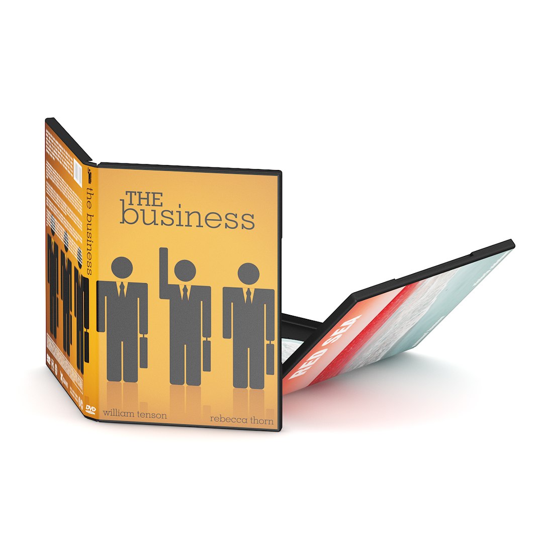 3d model open dvd cases