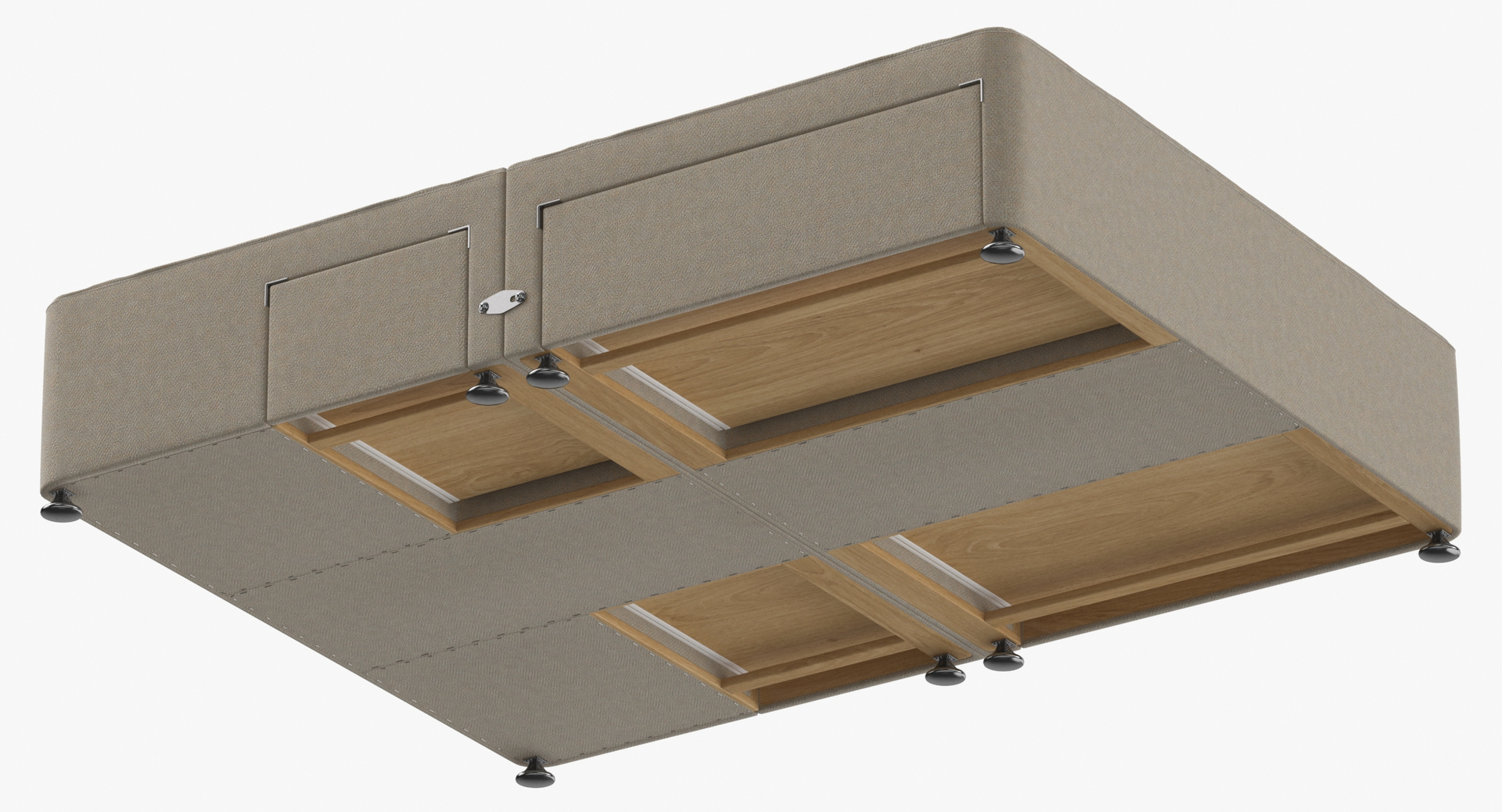 Bed base 08 oatmeal 3D model - TurboSquid 1469059