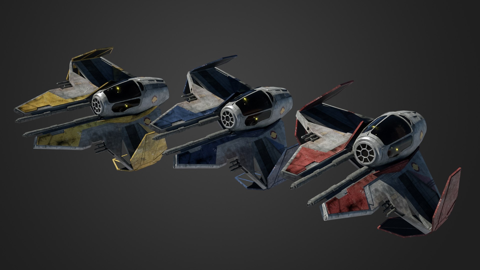 3D Spaceship Eta-2 Jedi Starfighter Model - TurboSquid 1646885