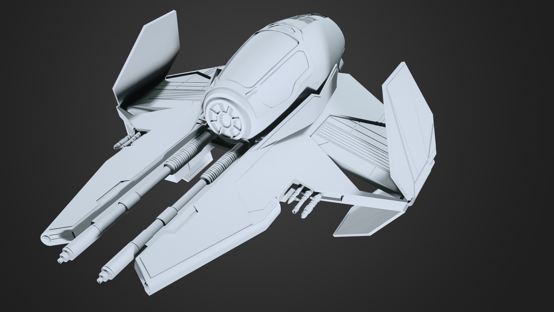 3D Spaceship Eta-2 Jedi Starfighter Model - TurboSquid 1646885