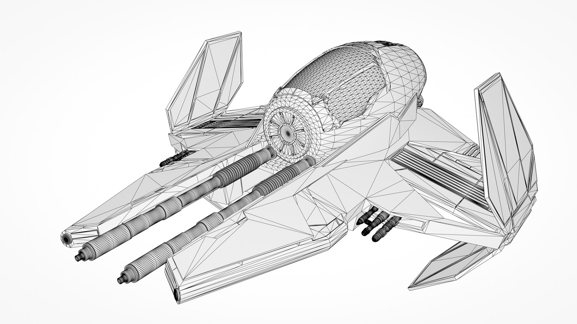 3D Spaceship Eta-2 Jedi Starfighter Model - TurboSquid 1646885