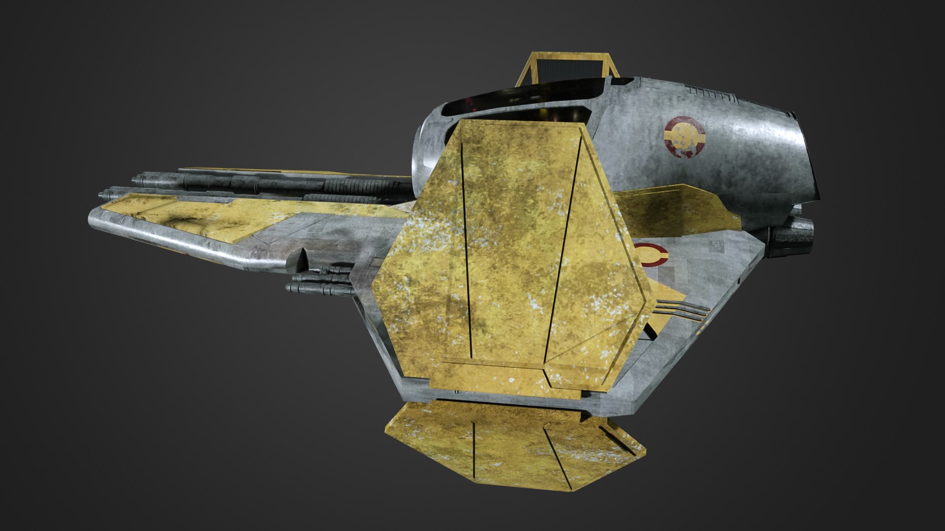 3D Spaceship Eta-2 Jedi Starfighter Model - TurboSquid 1646885