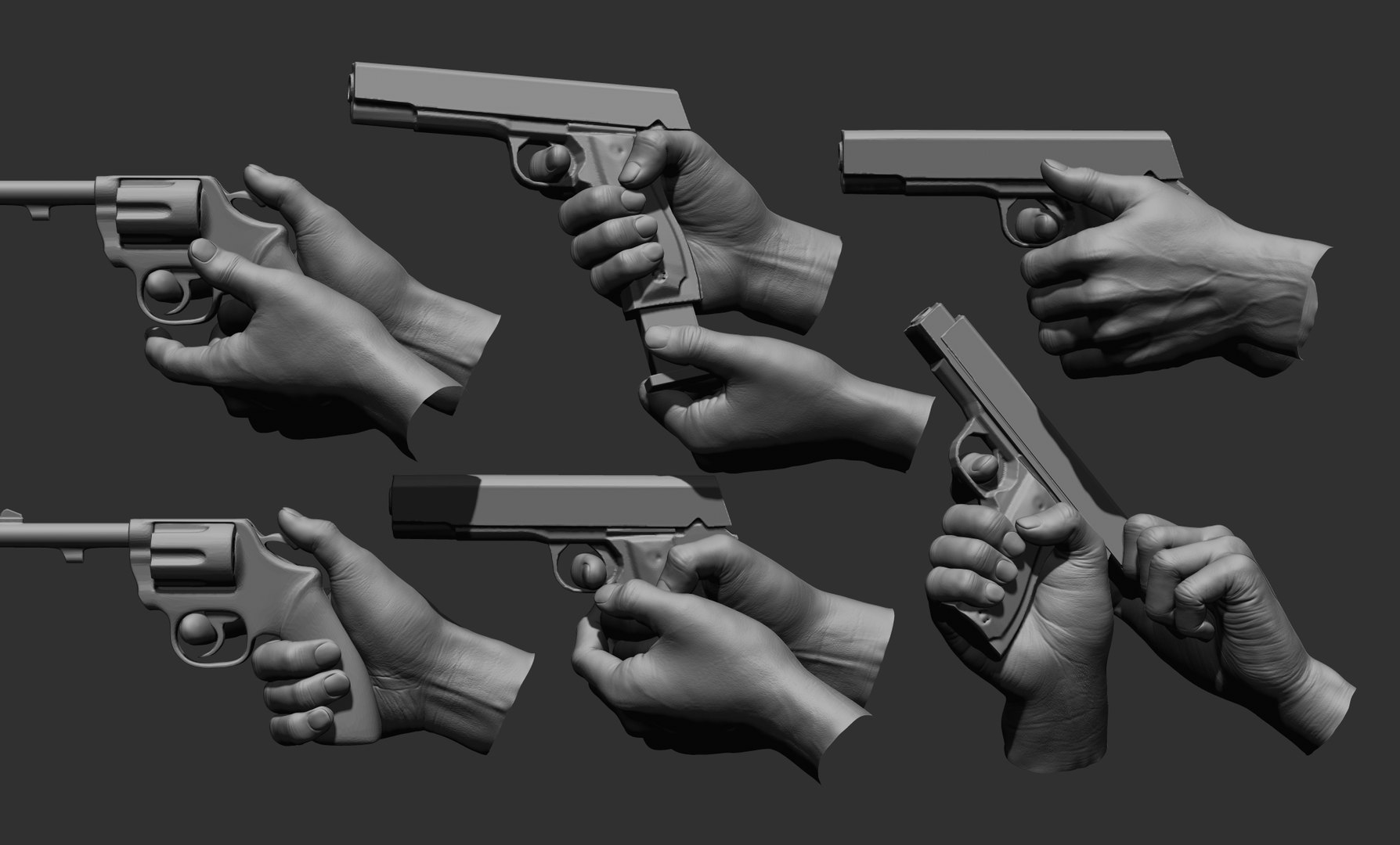 3D Shooting male hand poses - TurboSquid 1815490