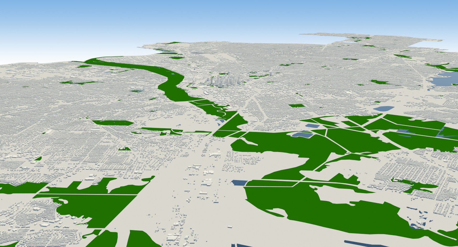 3d Model Dallas Cityscape