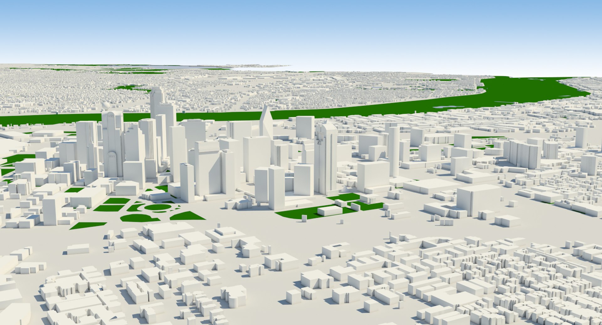 3d Model Dallas Cityscape
