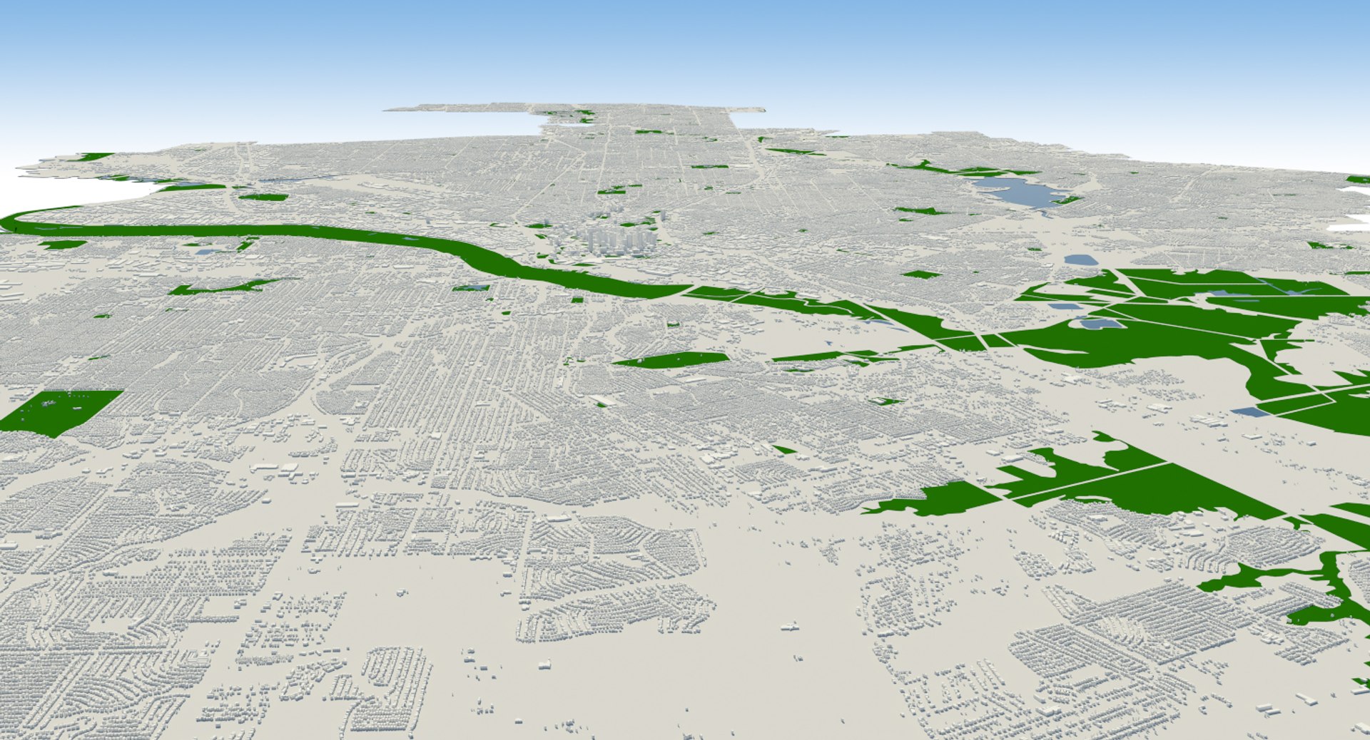 3d Model Dallas Cityscape